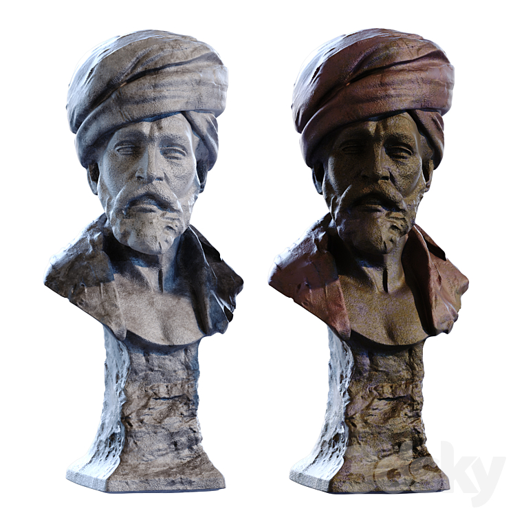 Arab Man Sculpture set 795 - Sculpture - 3D model