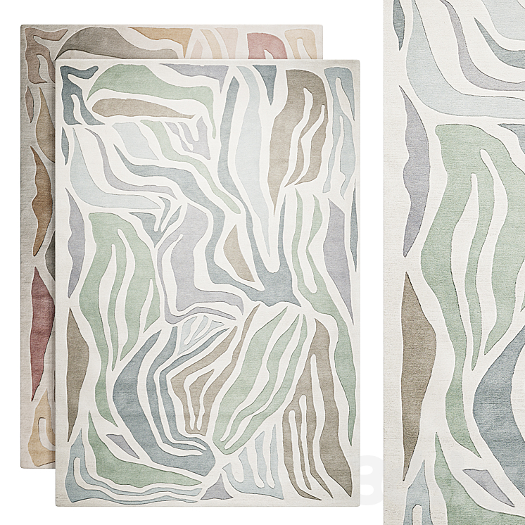Reverie Blonde rug - Carpets - 3D model