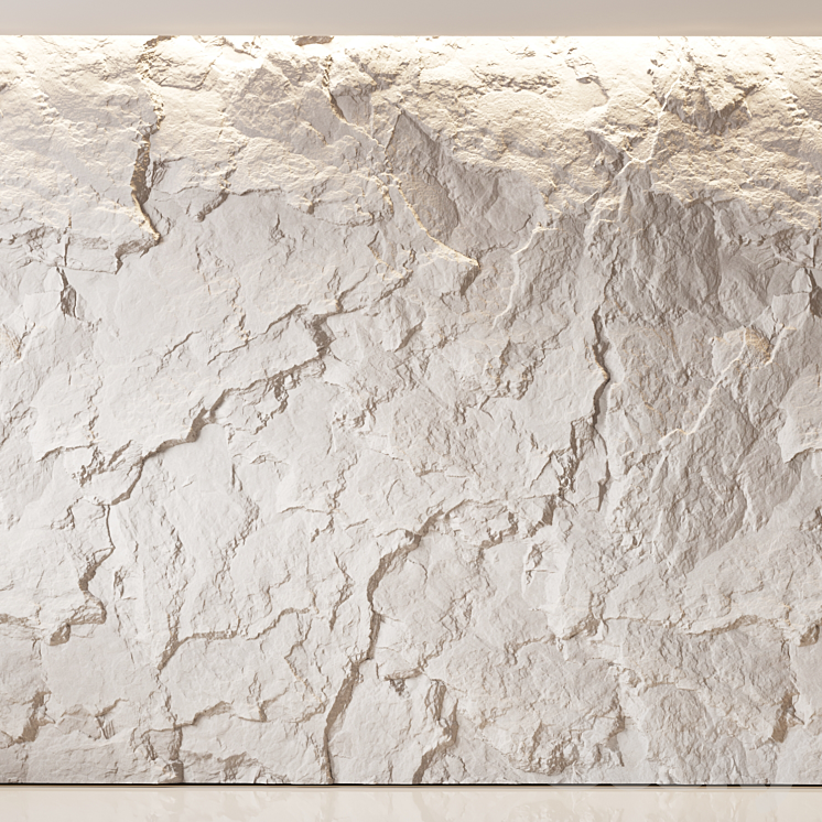Rock cliff wall No. 82 - Stone - 3D model