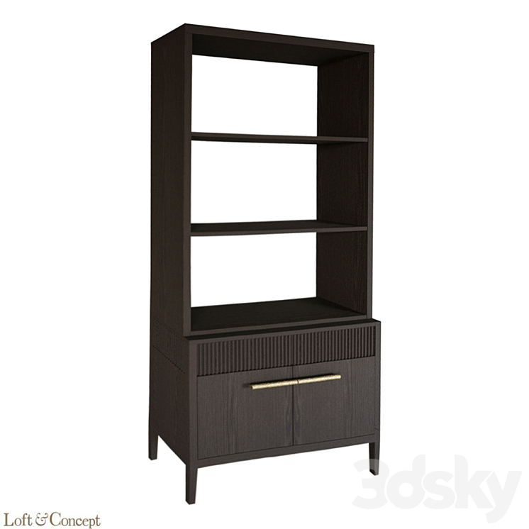 Primo shelving unit with drawers Loft-Concept - Rack - 3D model