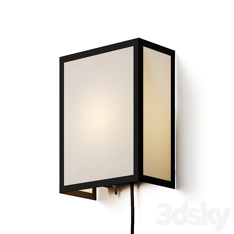Hay Ava Square Wall Lamp - Wall light - 3D model