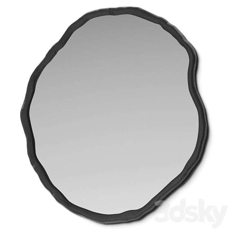 Handcrafted Ondulation Mirror - Alice Lahana Studio - Mirror - 3D model