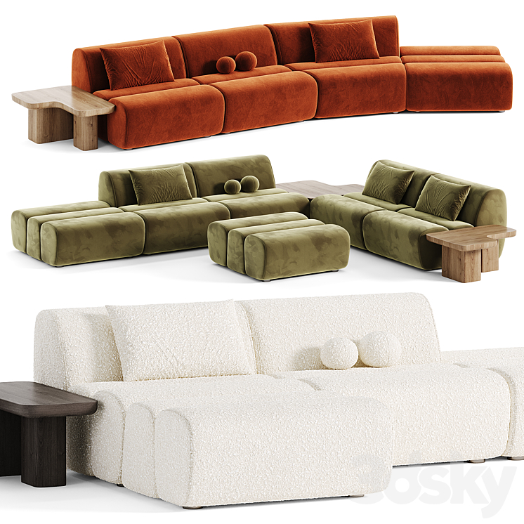 Ernest Modular Sofa Poliform - Sofa - 3D model