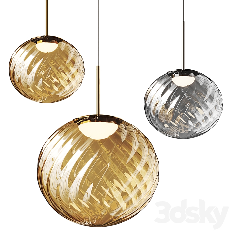 Tom Dixon Whirl Pendant Lamps - Pendant light - 3D model