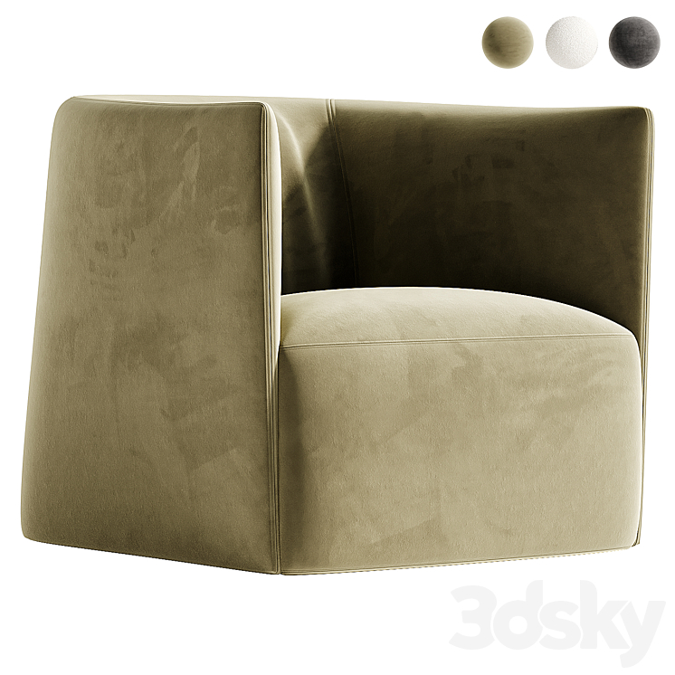 Santa Monica Armchair By Poliform - Arm chair - 3D model