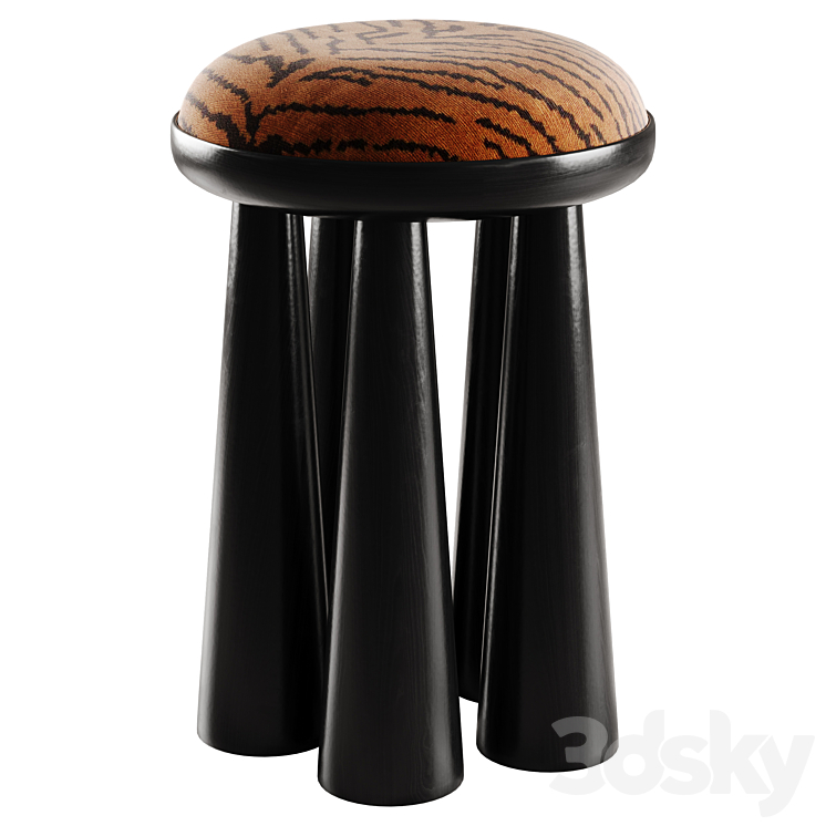 Tabubu stool - Chair - 3D model