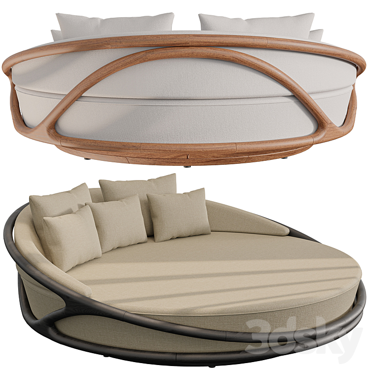 MORPHO Solis outdoor daybed - Other soft seating - 3D model