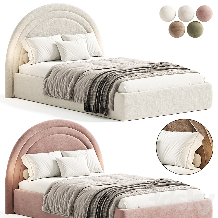 Rainbow Kids Bed - Bed - 3D model