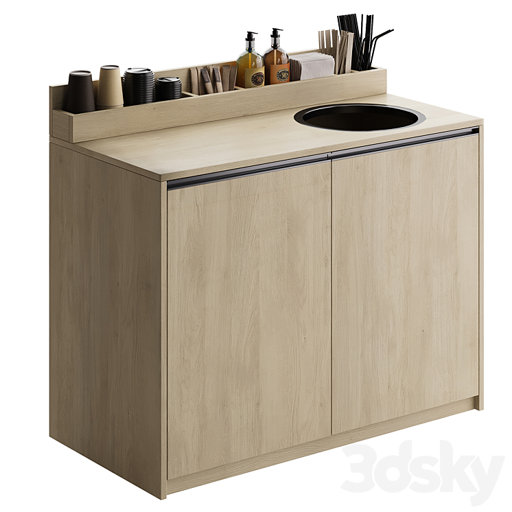 Self-Service Station for Coffee Shop - Restaurant - 3D model