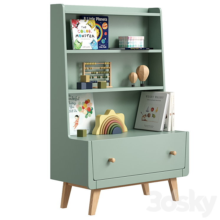 Willox Bookcase (La Redoute) - Wardrobe - 3D model