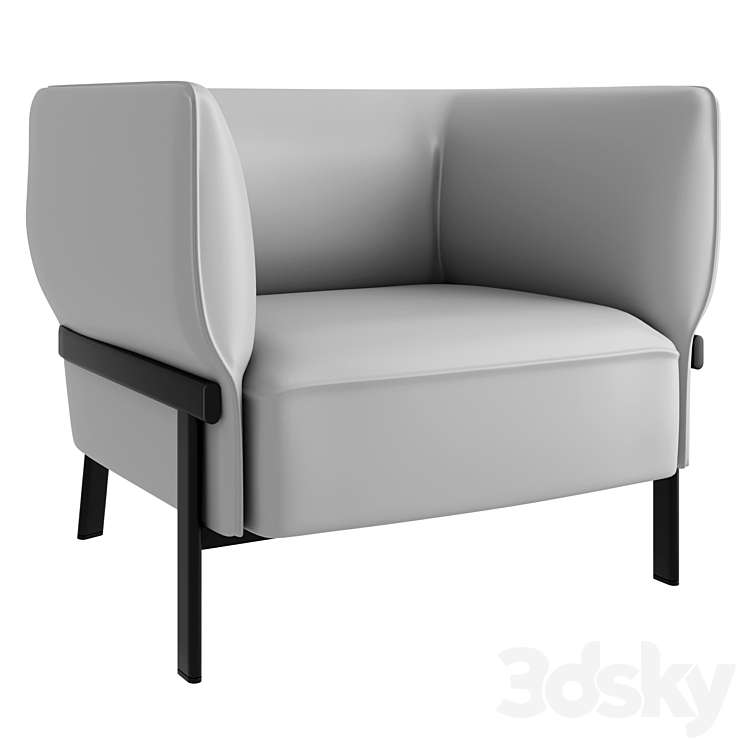 Sitzone S146.1 soft office chair - Arm chair - 3D model
