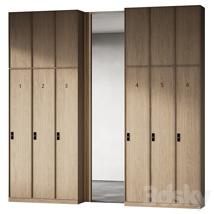 Locker rooms 23 - Wardrobe & Display cabinets - 3D model