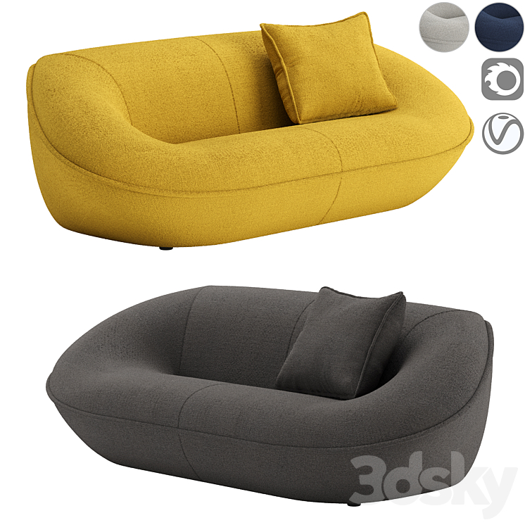 Tortello Sofa - Sofa - 3D model