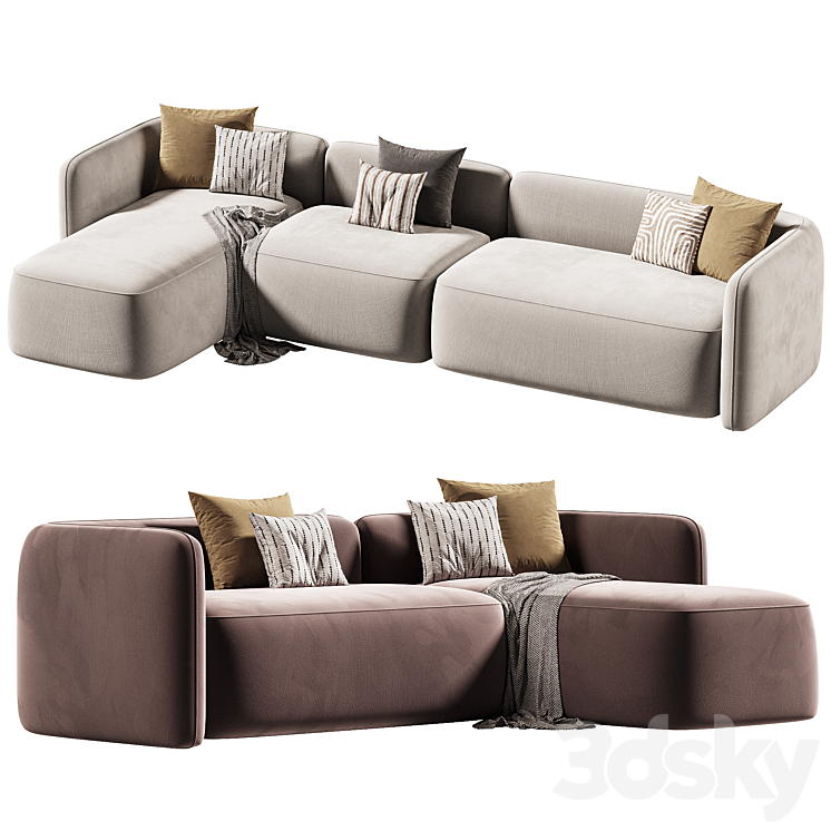 Martina Seater Sofa By Kave Home - Sofa - 3D model