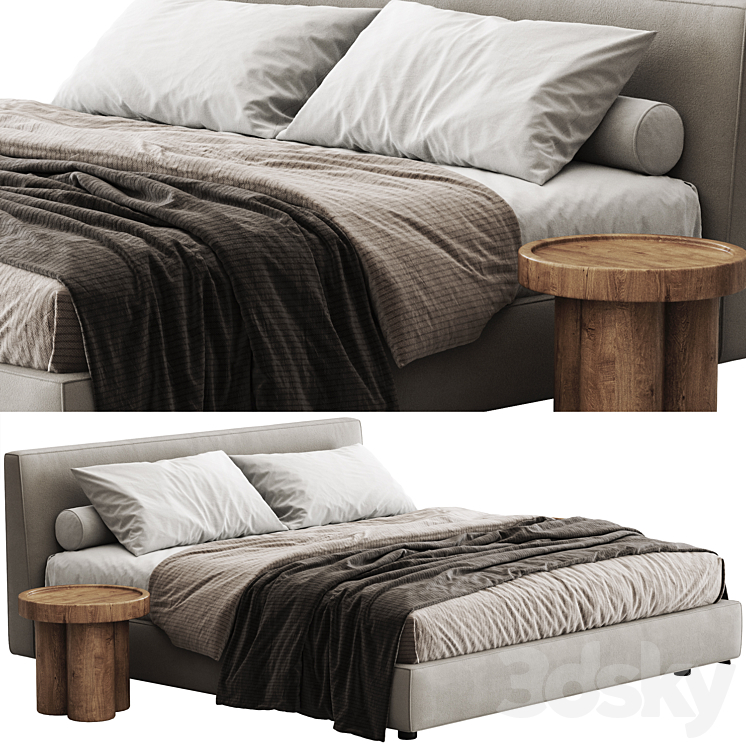 Ray Bed by Flexteam - Bed - 3D model