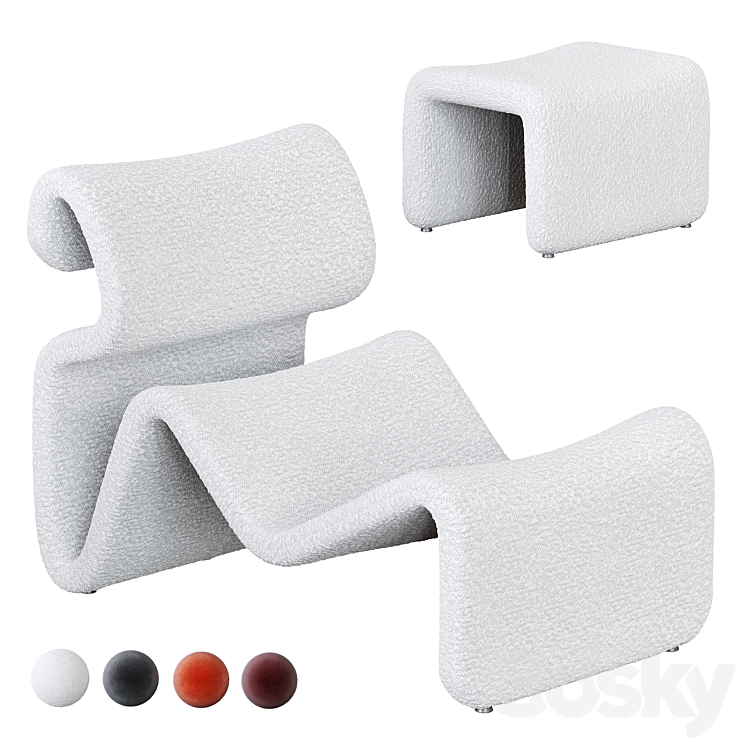 Etcetera Jan Ekselius - Arm chair - 3D model