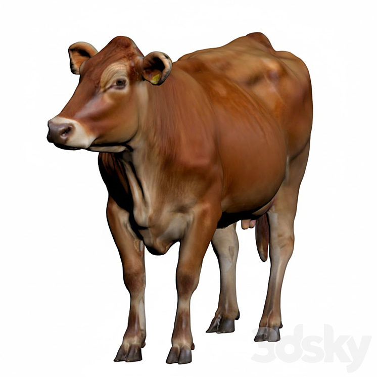 Cow brown - Creature - 3D model