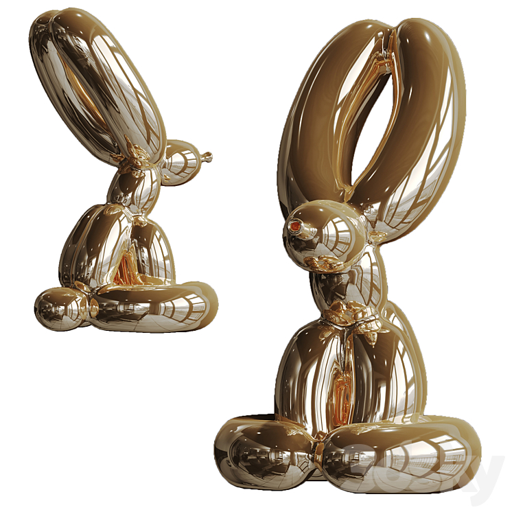 Balloon rabbit sculpture - Sculpture - 3D model