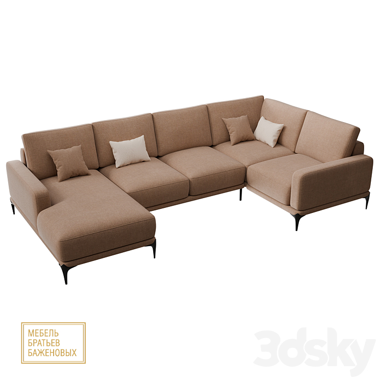 OM Monaco sofa - Furniture of the Bazhenov brothers - Sofa - 3D model
