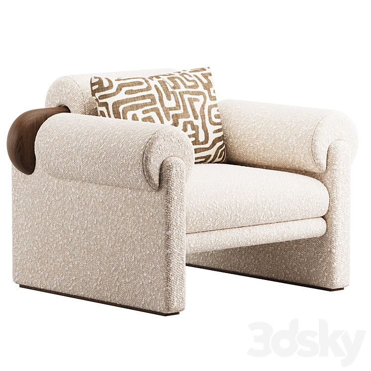 Elliot chair from the Mezzo Collection factory - Arm chair - 3D model