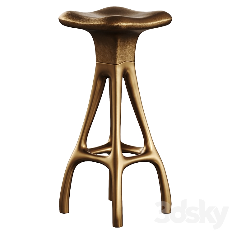 Chu Shi Bar Stool - Chair - 3D model