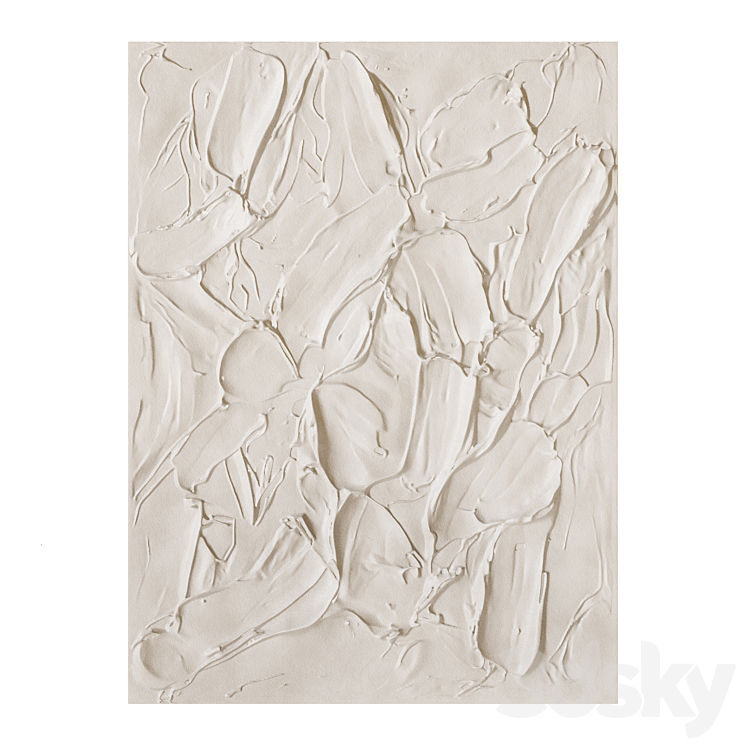 Wall Decor Gypsum Frame - Frame - 3D model