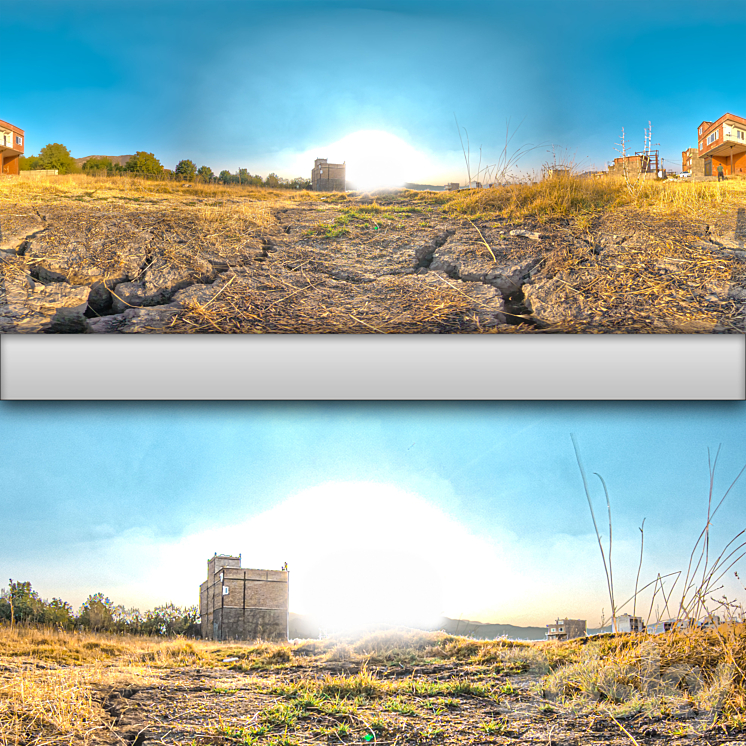 HDRi – Gravel Ground Urban Area p - HDRI - 3D model