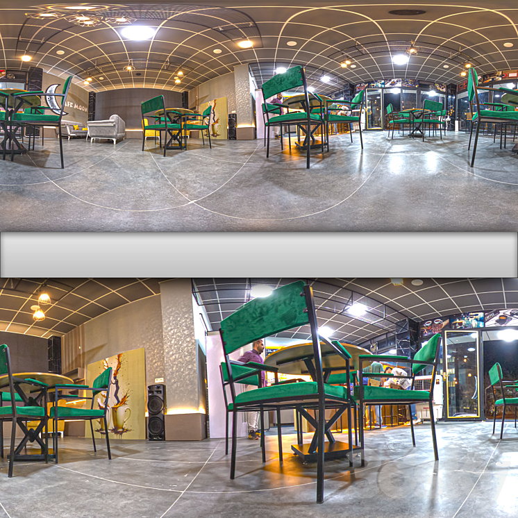 HDRi – Indoor Cafe Ambient Light - HDRI - 3D model