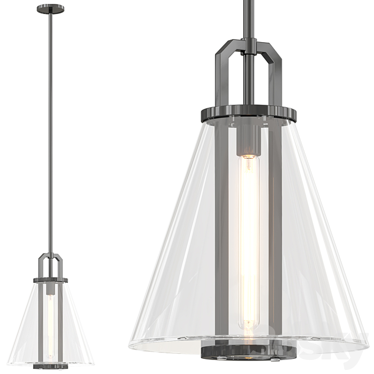 Glass Funnel Pendant - Pendant light - 3D model