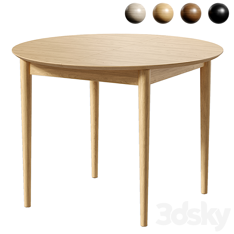 MUN-L sliding dining table - Table - 3D model