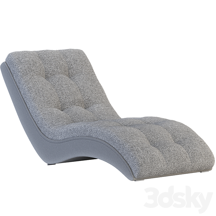 Soft chaise lounge for the living room - Arm chair - 3D model