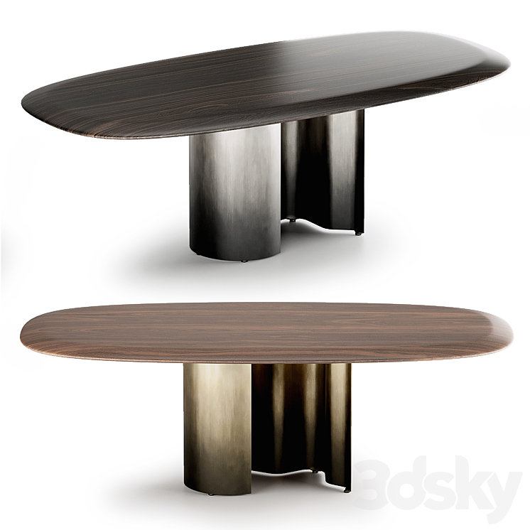 Cattelan Italia PAPELITO Wood Version U - Table - 3D model