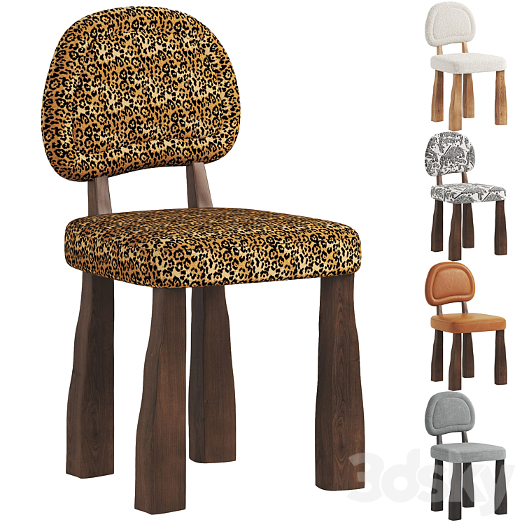 Fred Chair Leopard - Chair - 3D model