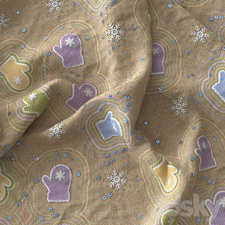 Knitted fabric,PBR 4K JPEG Seamless - Fabric - 3D model