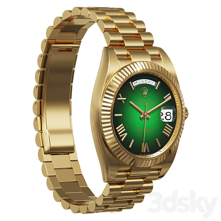 Rolex DAY-DATE 40 228238 - Watches & Clocks - 3D model