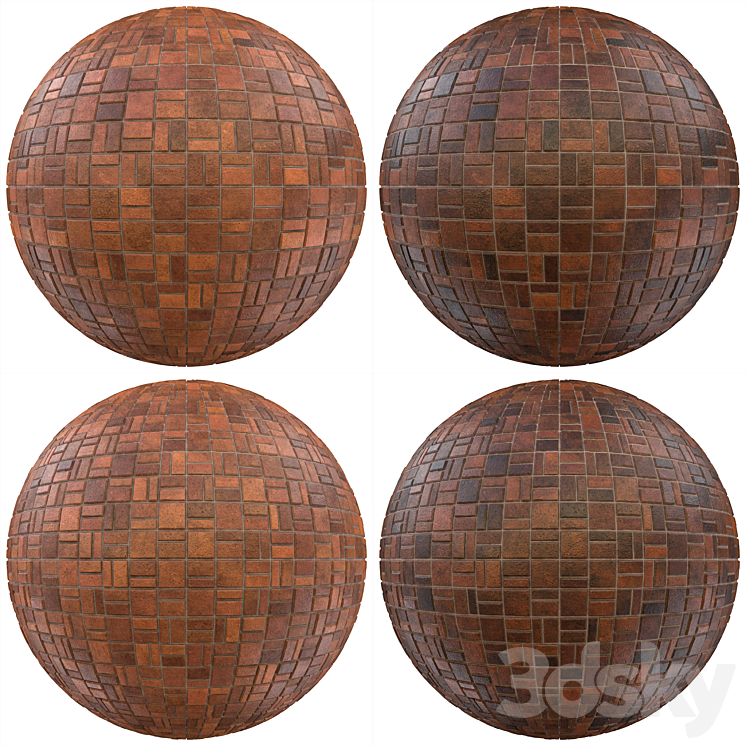 brick pbr 4k seamless 330 - Brick - 3D model