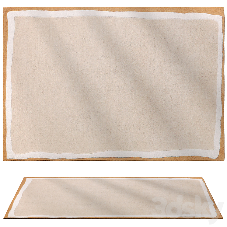 Tapis polyester et laine, Nomia - Carpets - 3D model