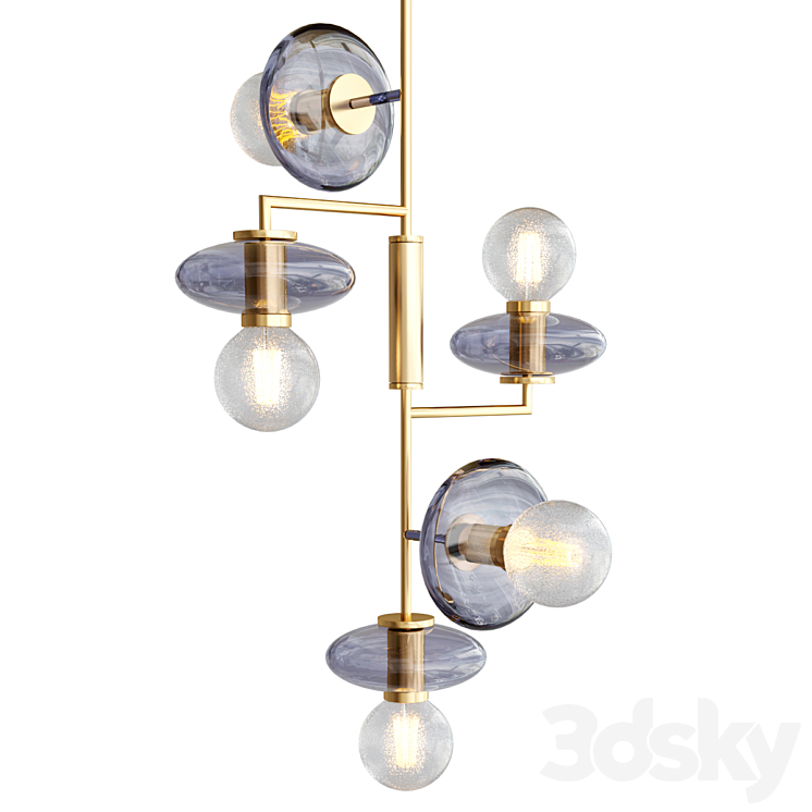 Pimpri Chandelier - Pendant light - 3D model