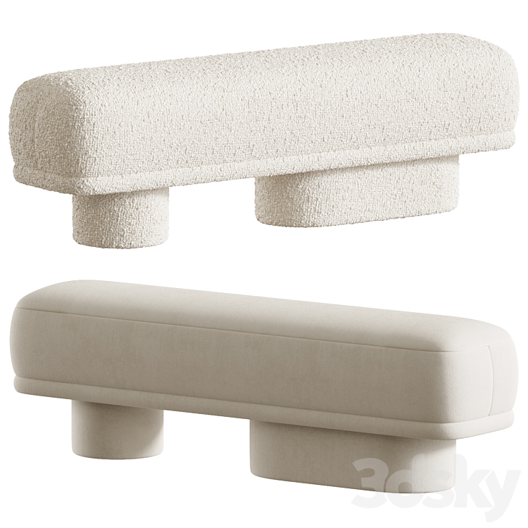 Brooks Bench - Other soft seating - 3D model