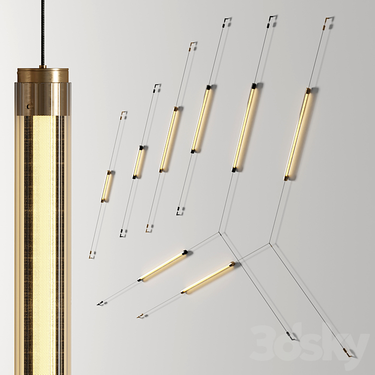 Henge Spyder X Borosilicate Glass Wall Light - Wall light - 3D model