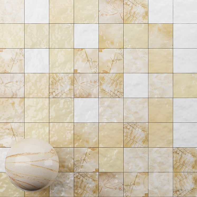 Ceramic tiles by Carmen Ceramica Art - Tile - 3D model