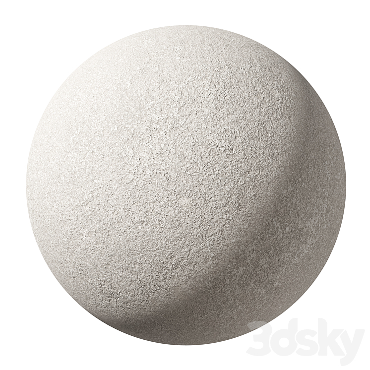 Plaster Material 184 - Stone - 3D model