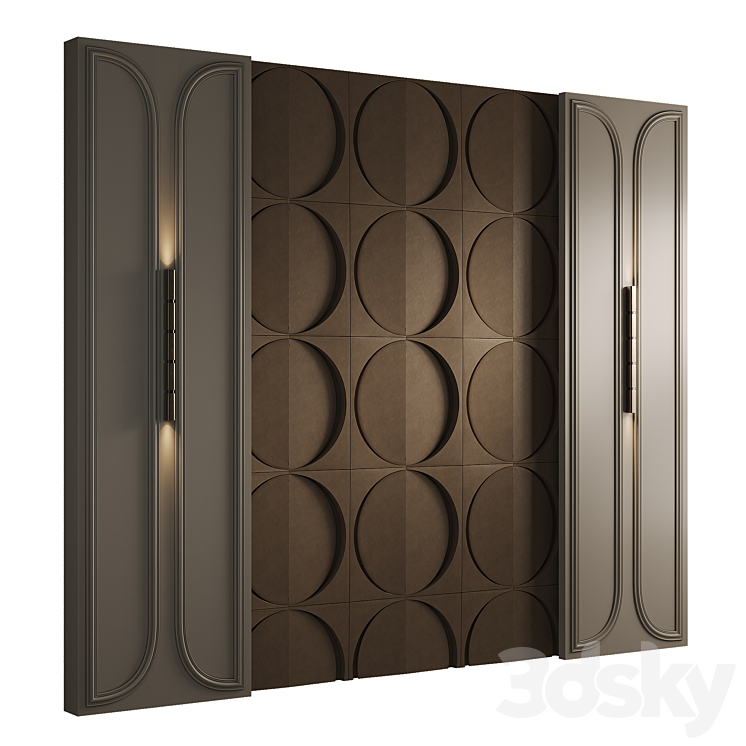 neoclassic decorative wall panel - Other decorative objects - 3D model