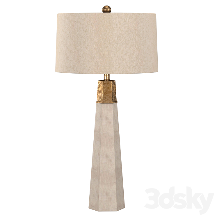 L3223TEC Stone Rowan Table Lamp - Table lamp - 3D model