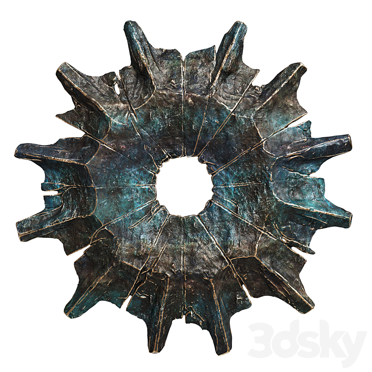 Decorative wall panel "The Dark Star" - Frame - 3D model