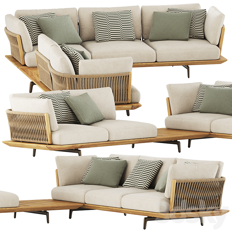 Lagoon modular sofa by Poliform - Sofa - 3D model