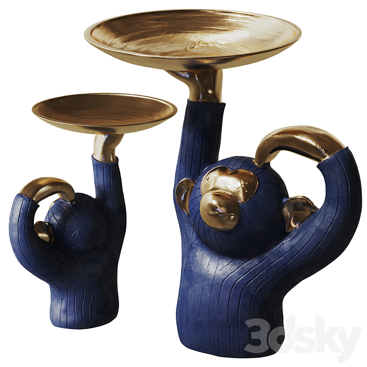 monkey side table - Table - 3D model