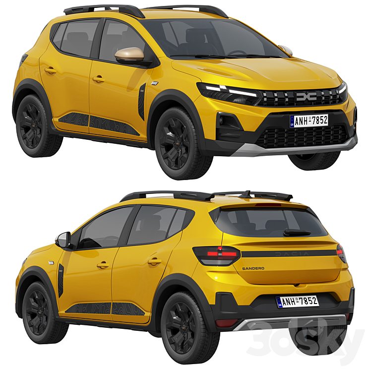 Dacia Sandero Stepway 2026 - Ground Transport - 3D model
