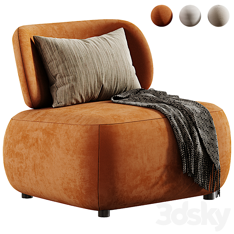 Nelvi Cozy Terra Armchair by Divan.ru - Arm chair - 3D model