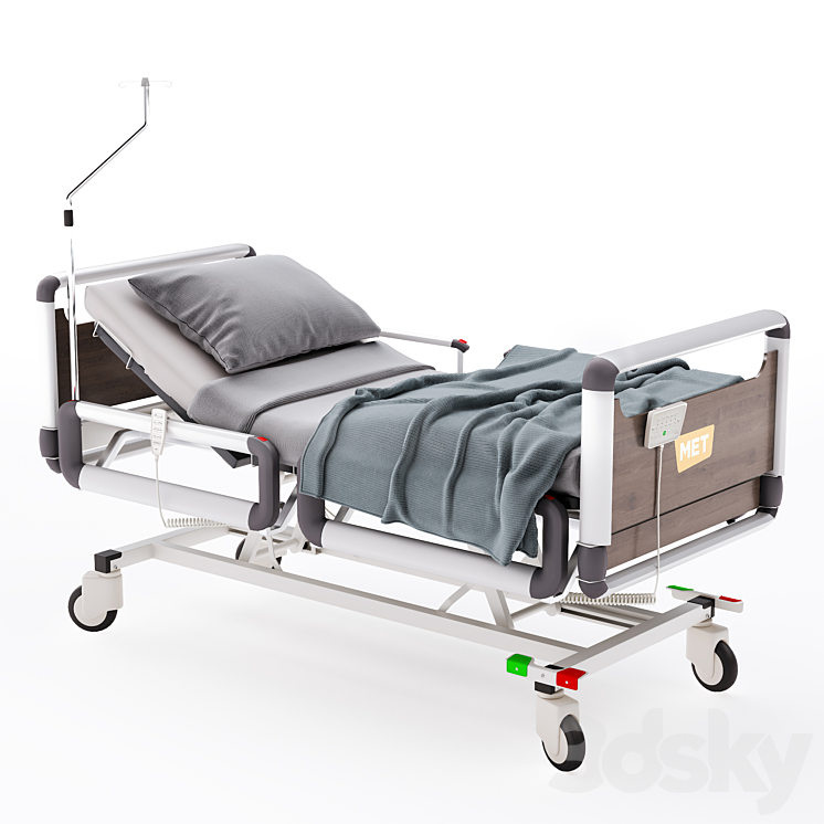 Medical bed MET PE-310 | Hospital bed - Other - 3D model